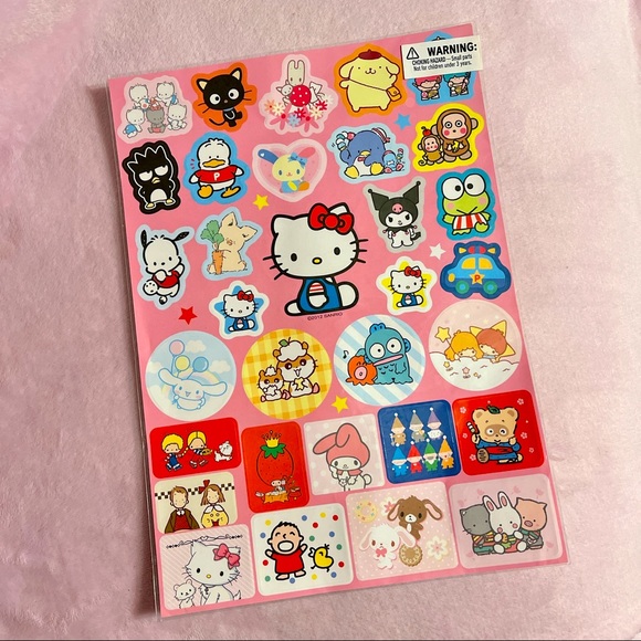Sanrio | Design | Sanrio Characters Large Sticker Sheet | Poshmark